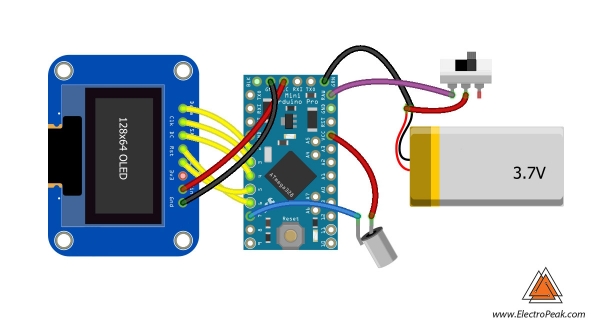 DIY Smart Necklace for Christmas Gift by Arduino & OLED Display