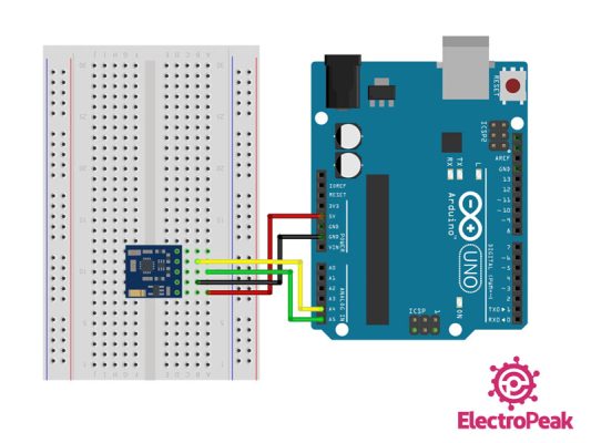 Interfacing GY-271 (HMC5883L) Compass Magnetometer with Arduino