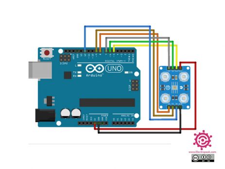 Interfacing TCS230 Color Recognition Sensor with Arduino - Electropeak
