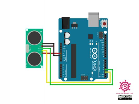 Interfacing US-100 Ultrasonic Distance Sensor with Arduino - Electropeak Interfacing US-100 Ultrasonic Distance Sensor with Arduino - Electropeak