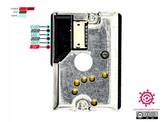 Interfacing GP2Y1010AU0F Optical Dust Sensor Module with Arduino