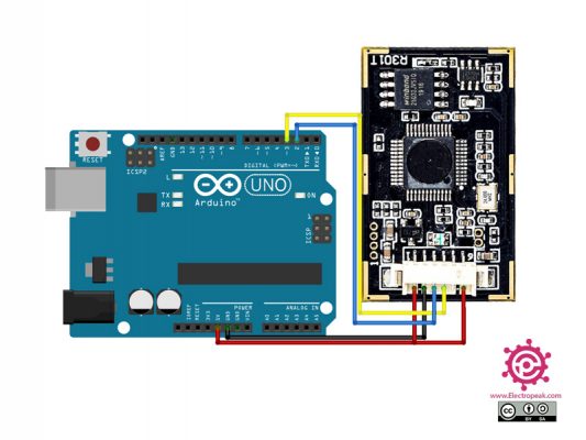 Interfacing R301T Fingerprint Sensor with Arduino - Electropeak