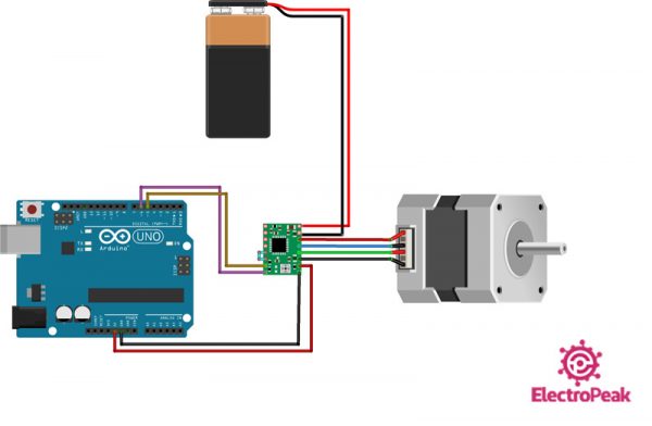 Interfacing A4988 Stepper Motor Driver with Arduino - Electropeak
