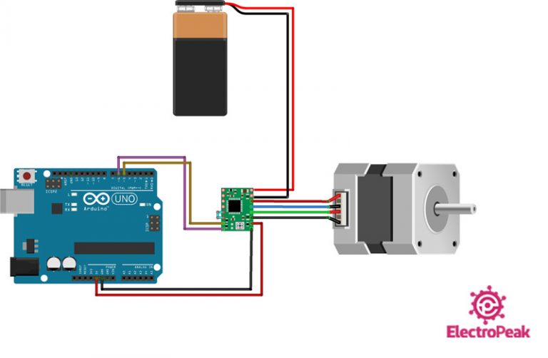 Interfacing A4988 Stepper Motor Driver with Arduino - Electropeak