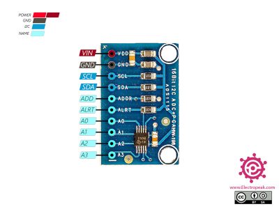 Interfacing ADS1115 16-Bit ADC with Arduino - Electropeak