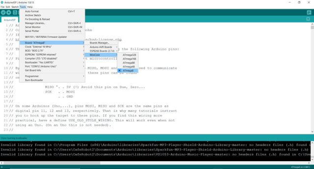 Use Arduino As Isp To Burn Bootloader On Avr Microcontrollers 8151