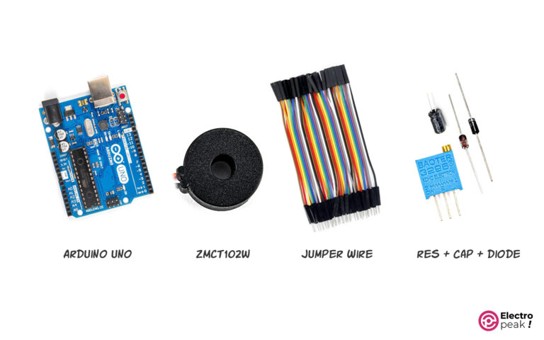 Interfacing ZMCT102W Current Transformer with Arduino - Electropeak
