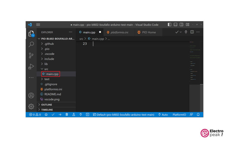Getting Started With Platformio Ide To Program Esp32 Electropeak