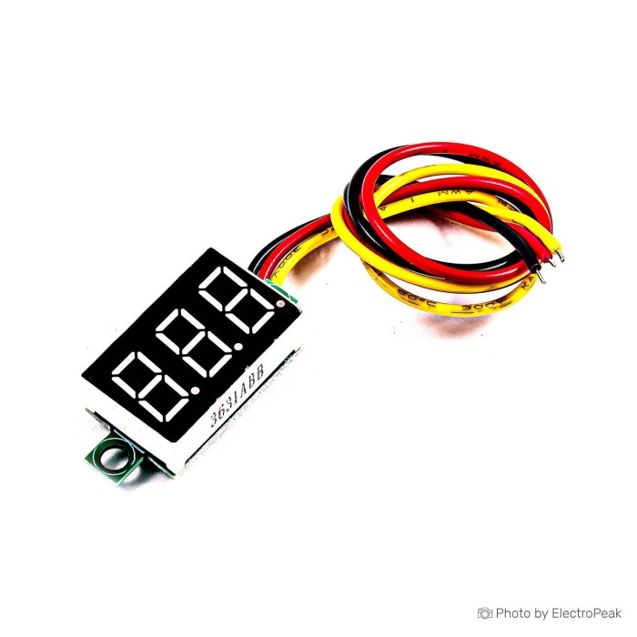 dc voltmeter digital display