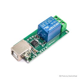 1-Channel USB Relay Module - 5V - ElectroPeak